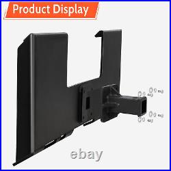 3/8 Skid Steer Mount Plate 2 Removable Trailer Hitch Receiver Loader ...