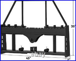 4000 LBS Capacity Pallet Fork Frame for Kubota Bobcat and Skid Steer ...