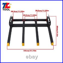 42 Clamp on Debris Fork Universal 2500lbs for Loader Bucket Skid Steer ...