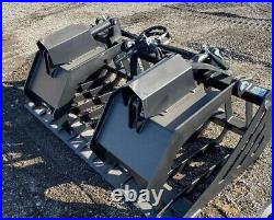 NEW HD 72 ROCK SKELETON GRAPPLE BUCKET SKID STEER LOADER Bobcat tractor ...