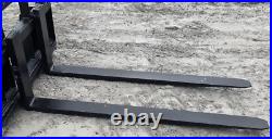 Pro Works 60 Long 8,000 Pound Class III Pallet Forks Skid Steer ...