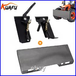 Skid Steer Quick Tach Attachment Mount Plate & Conversion Adapter Latch ...